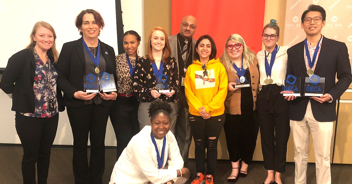 Students Take Home Top Honors at Collegiate DECA State Competition